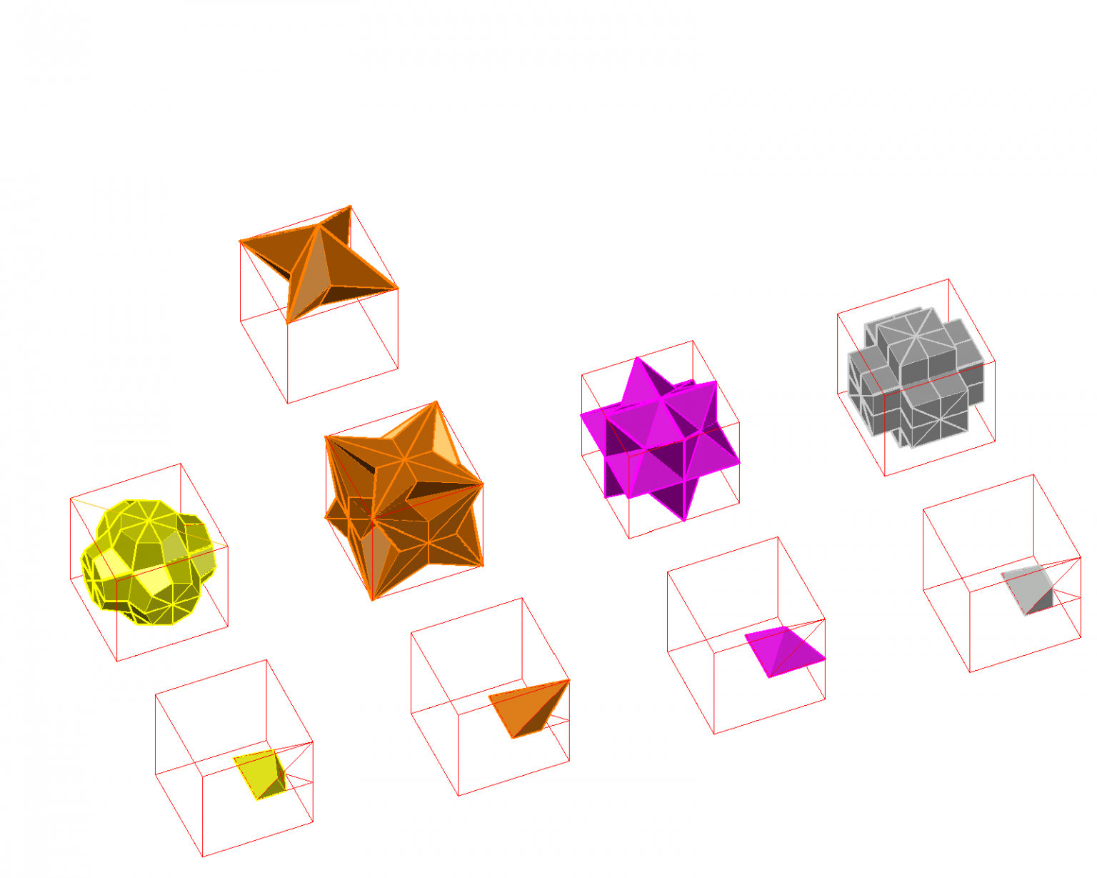 Space Filling Cubic Polyhedra. | Aperiodic Tiling